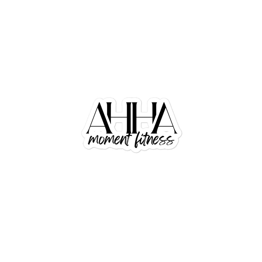 Bubble-free sticker - Ah Ha Large Font | AH HA Moment Fitness