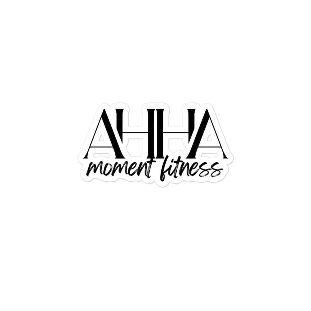Bubble-free sticker - Ah Ha Large Font | AH HA Moment Fitness